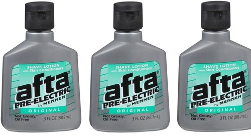Afta by Mennen Pre-Electric Shave Lotion Original 3oz each *Three Pack ...
