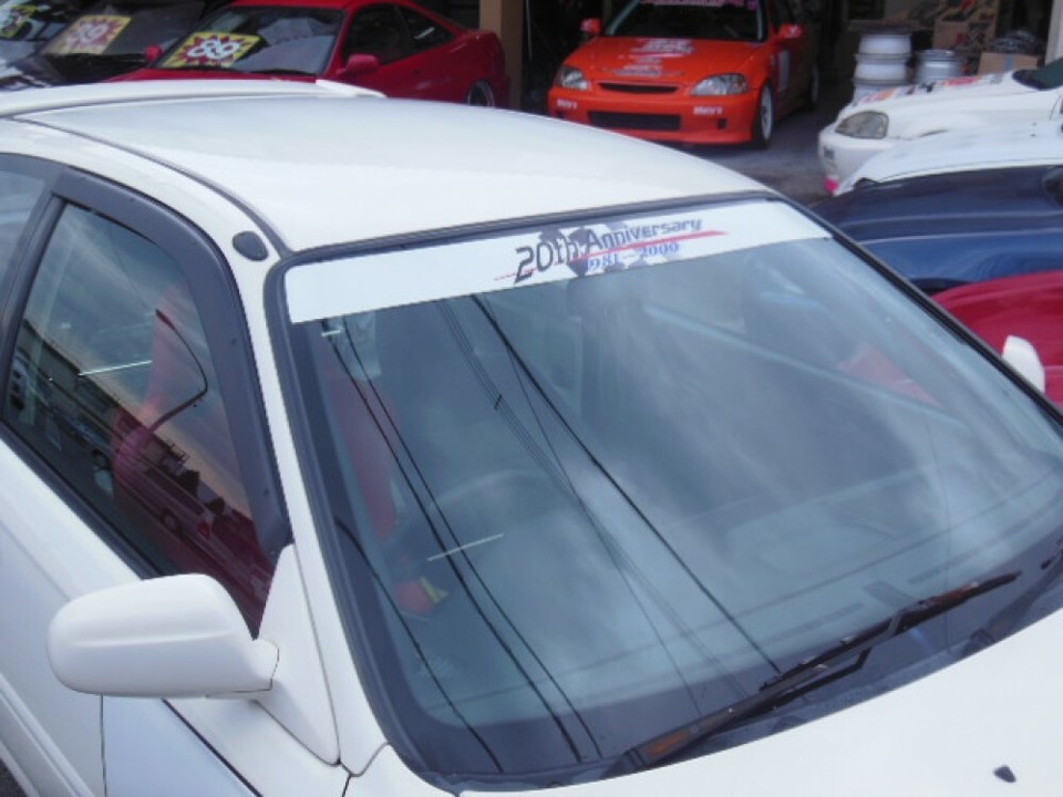 Honda Civic EK9 EG6 EF9 One Make Race 20th Anniversary front window ...