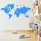 Large World Map Wall Stickers Globe Graphics Vinyl Art Decals Home ...