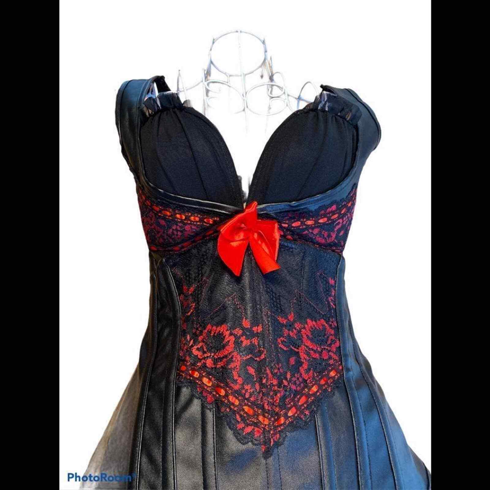 Baroque Inspired Black Lace Bustier Corset Women's La… - Gem