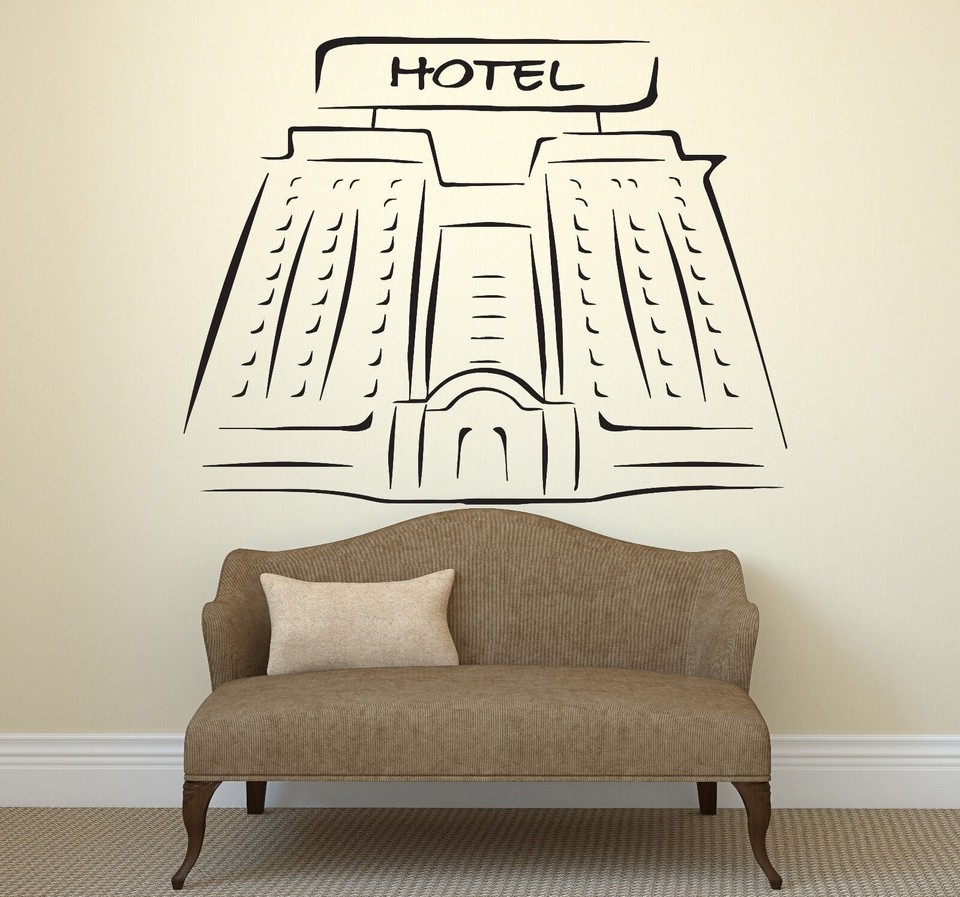 Wall Sticker Vinyl Decal Building Casino Hotel Sign Floors Decor (n060 ...