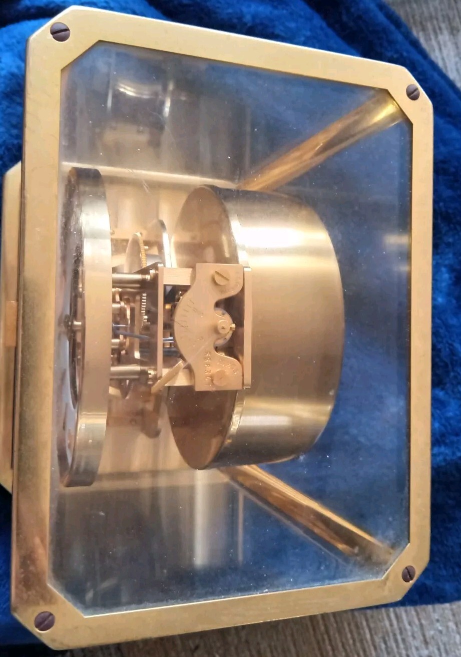 Beautiful 1980's Jaeger LeCoultre ATMOS 528-8 Clock- Working! | eBay