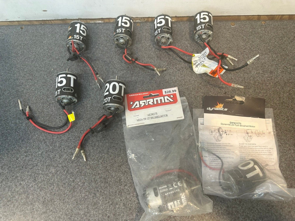 LOT of 8 Motors - Assorted Untested RC Motors FOR PARTS- Dynamite ...