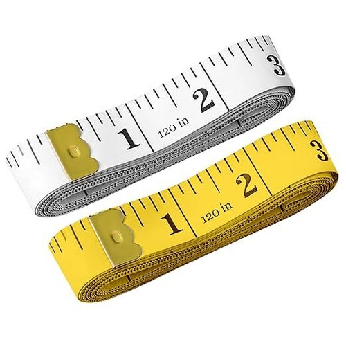 Body Measuring Tape, 2Pcs 120-inch Double Scale Sewing Flexible Ruler ...