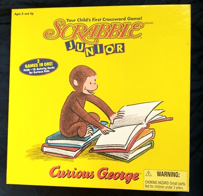 Curious George Scrabble Junior Game 1999 USAopoly Game Age 5 and up | eBay