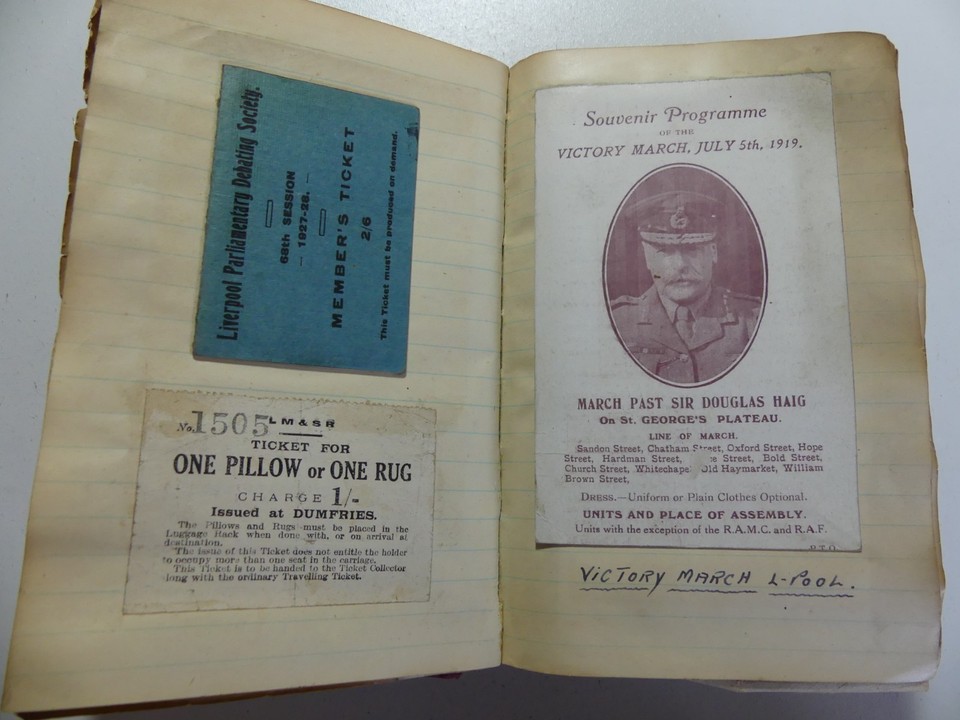 Diary For WW1, 1920's Stanley Baldwin Letter Army Papers & Orders ...