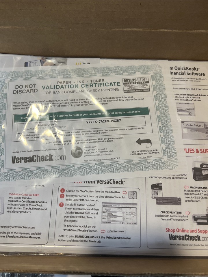 VersaCheck X1 GOLD 2024 HOME AND BUSINESS CHECK CREATION SOLUTION TOP ...