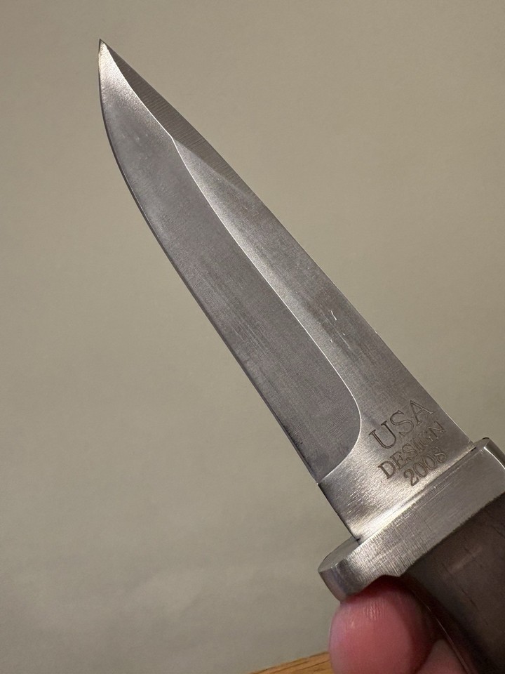 Buck Knives USA Design Fixed Blade Knife With Sheath 2008 - Clone | eBay