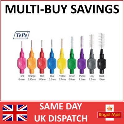 TePe Interdental Brushes: Any Colour, Size or Quantity (Packs of 8 ...