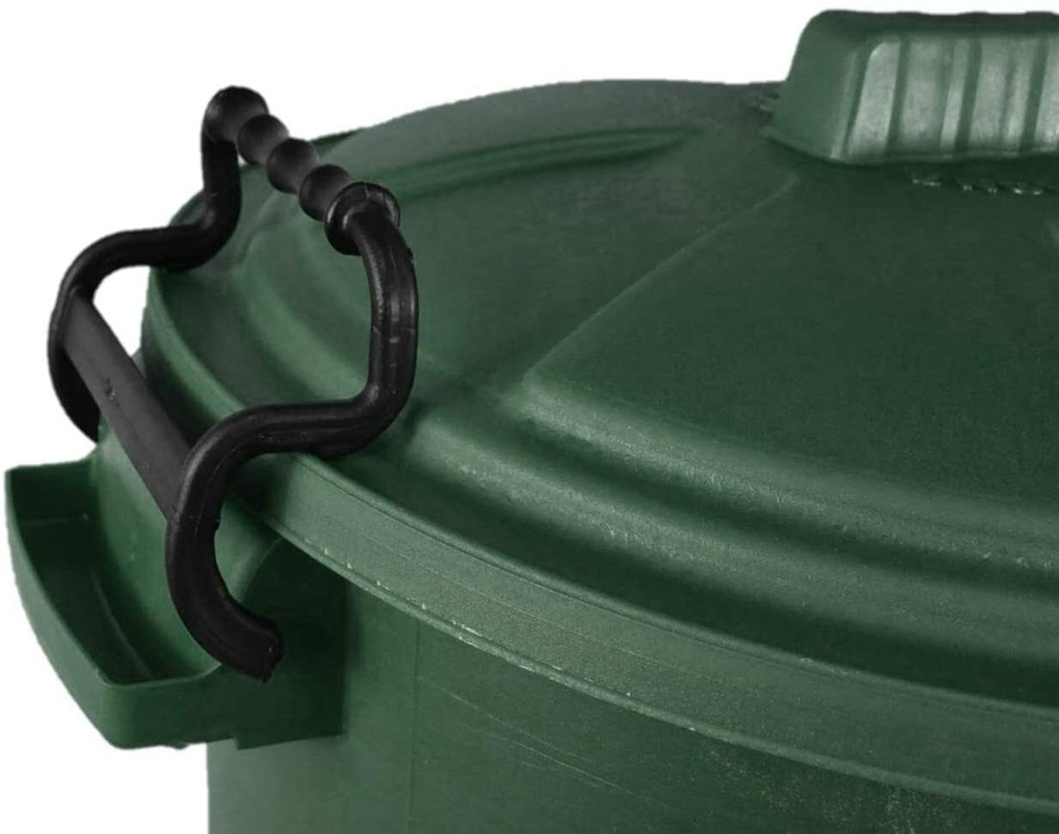 [Set of 2] 50L Dustbin With Clip Lock Lid Heavy Duty Rubbish Refuse Bin ...