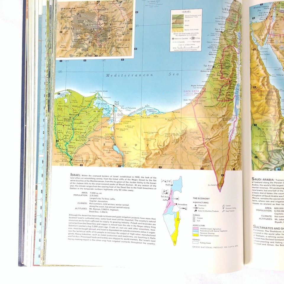 Pictorial World Atlas Life Rand McNally 1961 Maps Geography | eBay