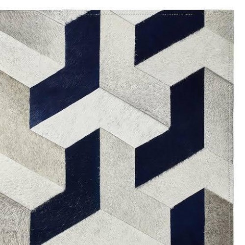 Handmade Leather Fan Shape Area Rug – Rectangle Carpet for Home & House ...