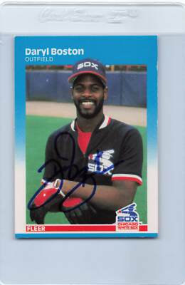 1987 Fleer #487 Daryl Boston White Sox Signed Auto *F7009 | eBay