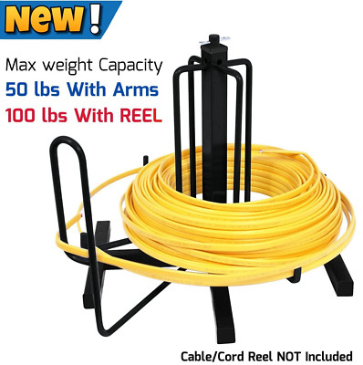 Cord Wire Spooler Spool Cable Reel Dispenser Floor Rack Stud Mount ...