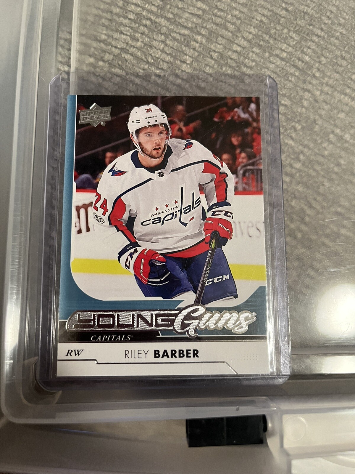 2017-18 Upper Deck Young Guns #233 Riley Barber Rookie Washington ...