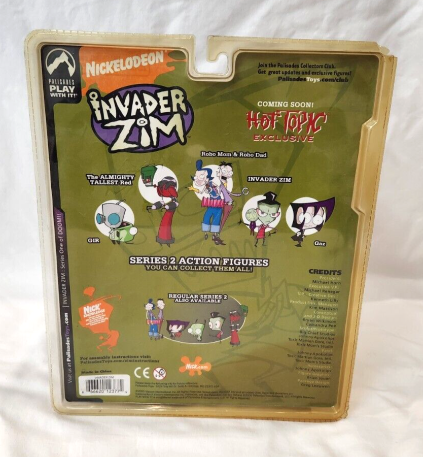 Invader Zim Action Figure Nickelodeon Palisades NEW RARE SEALED Vintage ...