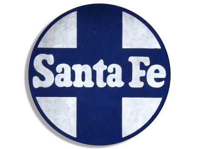 4" vintage santa fe railroad logo sticker decal | eBay