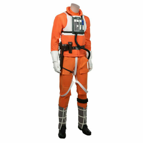 Star Wars-Luke Skywalker Pilot Cosplay Costume Halloween Jumpsuit ...