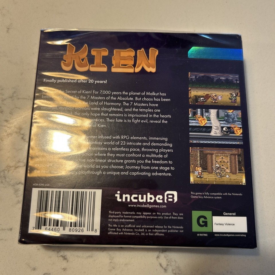 Incube8 Games Kien Video Game Nintendo Game Boy Advance GBA | eBay