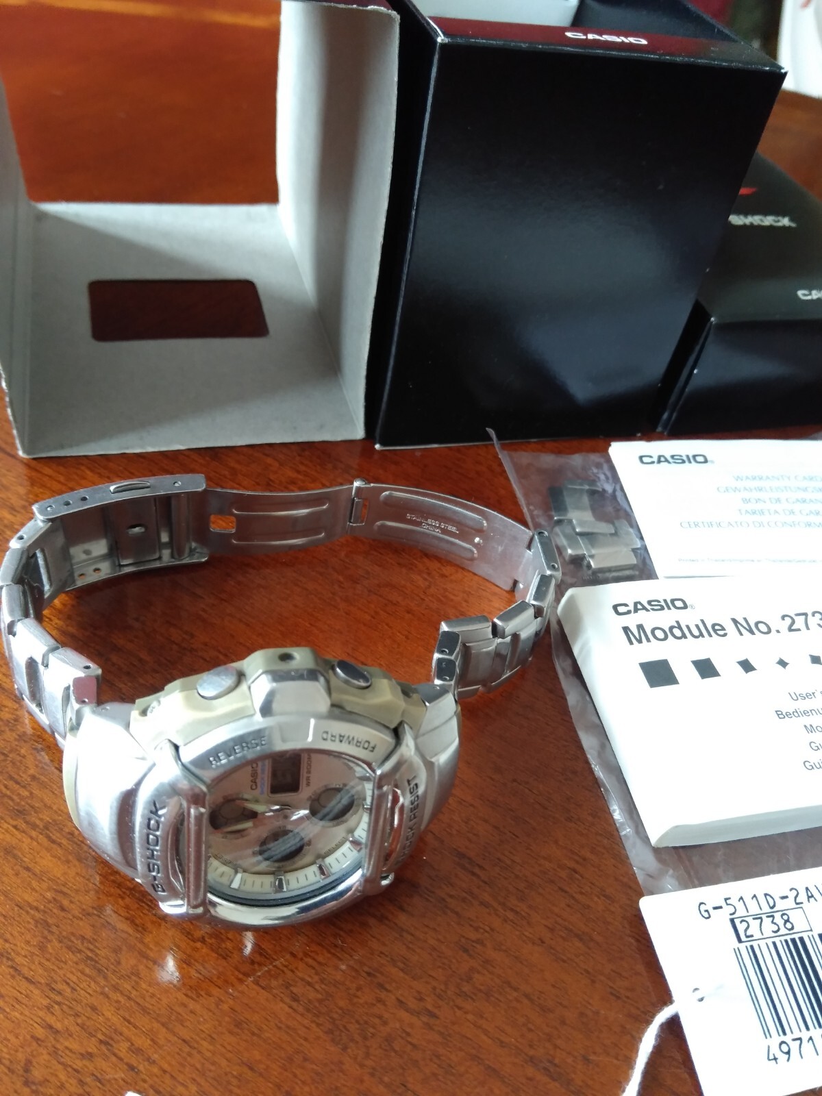 Casio G Shock G-511d Watch RARE Blue Dial Cockpit Model From About 2004 ...