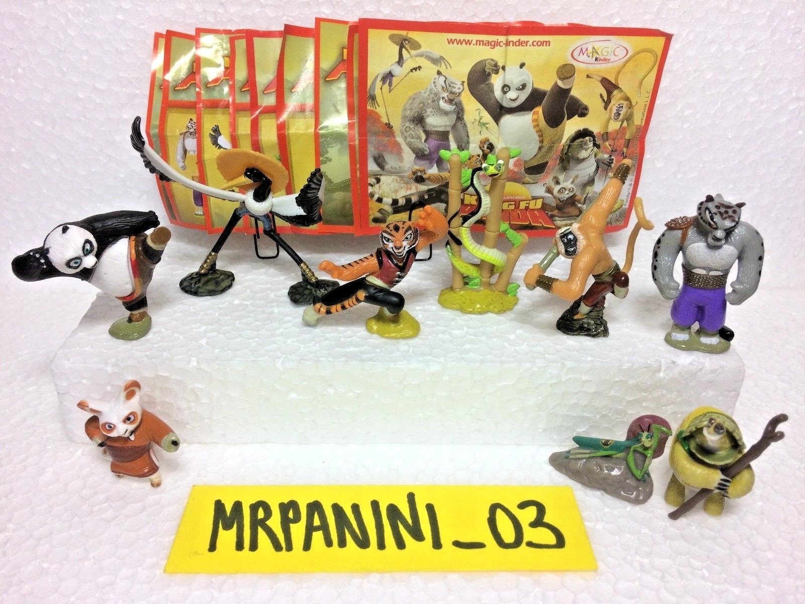 KUNG FU PANDA 2008 (I) - Kinder SORPRESINE - MANTIDE - NV140 + Cartina ...
