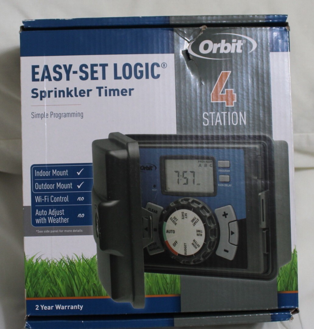 Orbit 4 Station Easy-set Logic Sprinkler Timer - #27894 | eBay