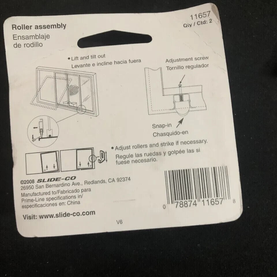 screen door hardware Adjustable Roller Assembly No 11657, Slide-Co ...