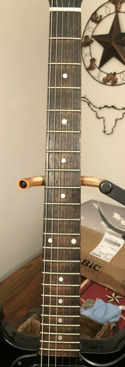 Black Hondo II LP Junior Double Cutaway Copy HLP-TV, Dual Dog Ear P90s ...