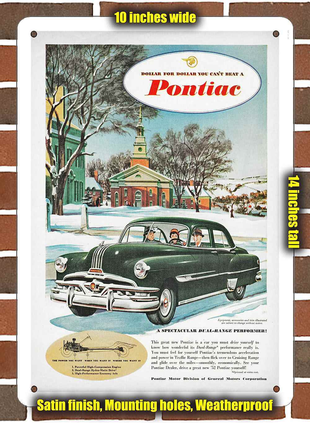 Metal Sign - 1952 Pontiac Chieftain DeLuxe 1- 10x14 inches | eBay