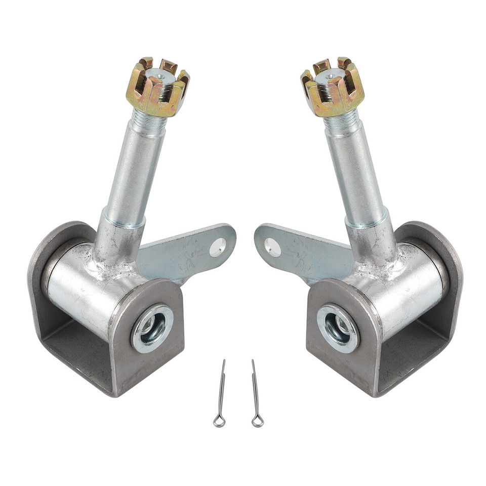 Wheel Front Steering Spindle Stud Flange Hub Assembly for Go Kart ATV ...