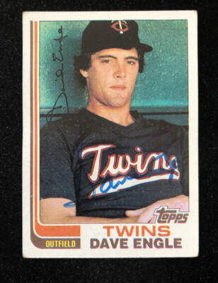 DAVE ENGLE 1982 TOPPS AUTOGRAPHED SIGNED AUTO BASEBALL CARD 738 | eBay