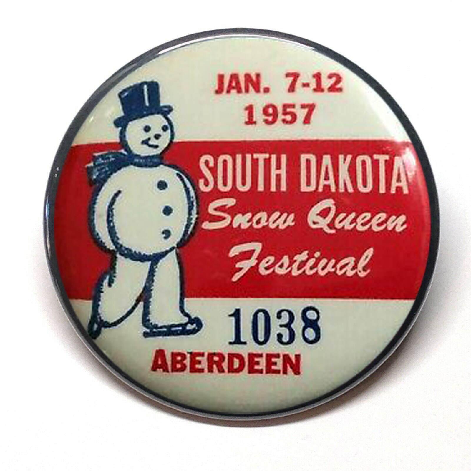Aberdeen South Dakota Snow Queen Festival Advertising Pocket Mirror | eBay