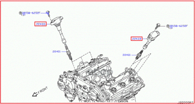 22448-EY00A Nissan Coil assy-ignition 22448EY00A, New Genuine OEM Part ...