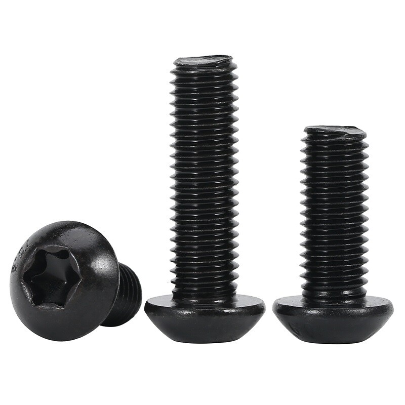 Torx Button Dome Head Bolt Screw Six Lobe Drive M3M4M5M6M8M10 Black ...