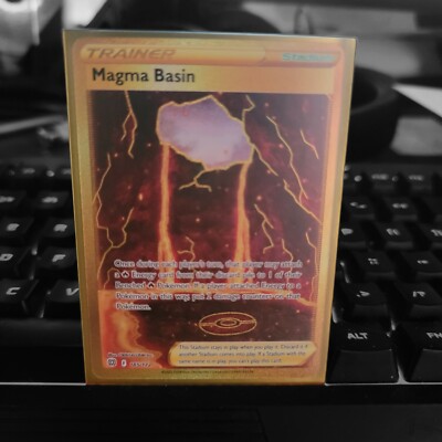 Magma Basin (Secret Rare) Near Mint/Mint - Pokemon: Brilliant Stars ...