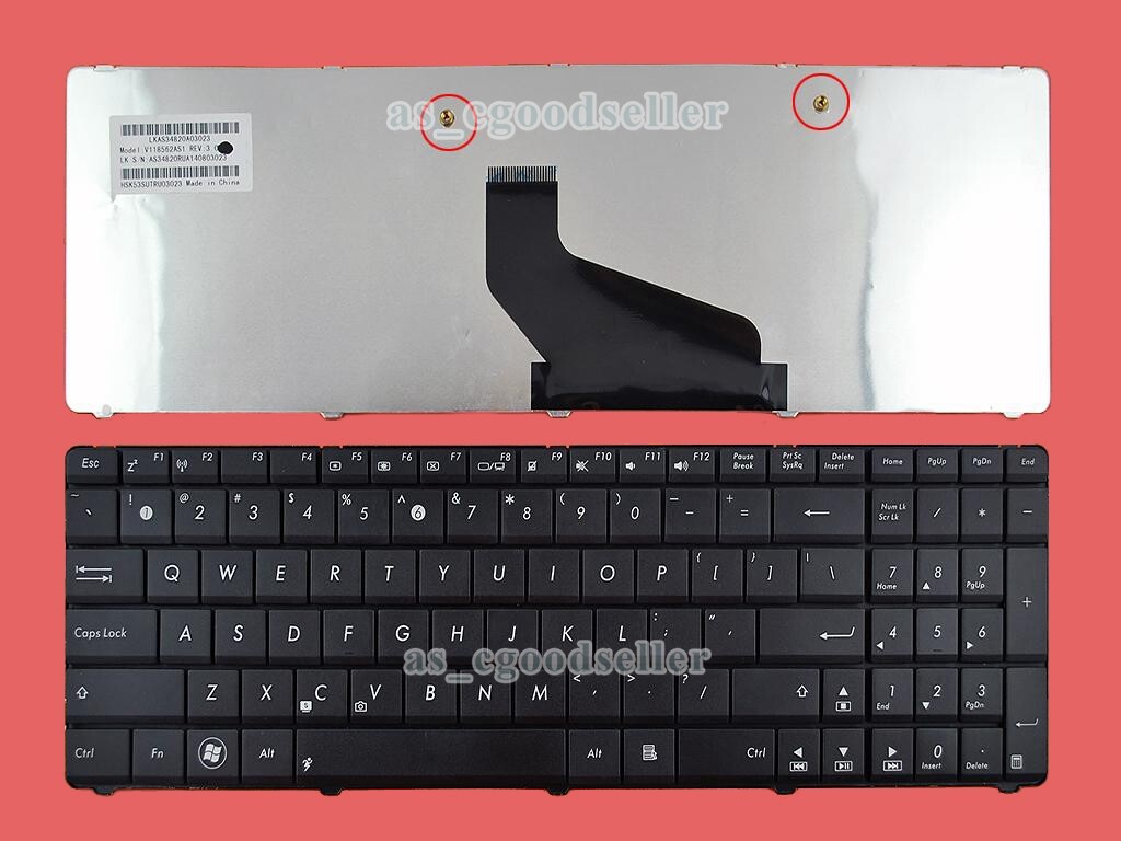 NEW For Asus A53BE A53BR A53BY A53TA A53TK A53U A53Z X53BE Keyboard US ...