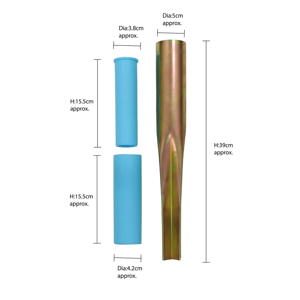 JVL Heavy Duty Ground Soil Spear Spike for Rotary Washing Line with ...