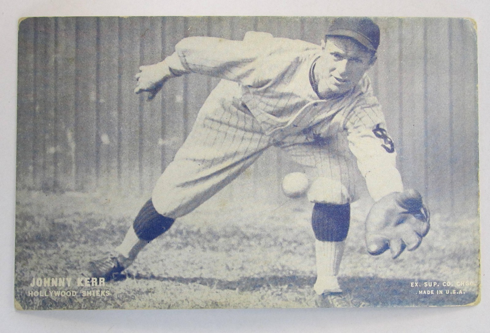 1928 PCL Exhibit JOHNNY KERR Hollywood Sheiks baseball card | eBay