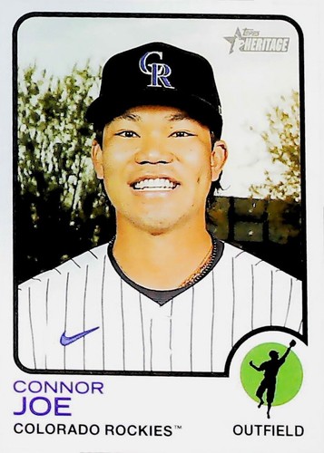 2022 Topps Heritage #178 Connor Joe Colorado Rockies | eBay