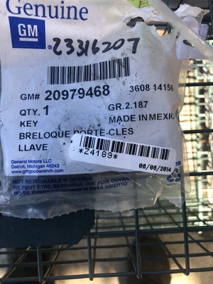 key fob fcc id numbers | Chevrolet Cruze Forums