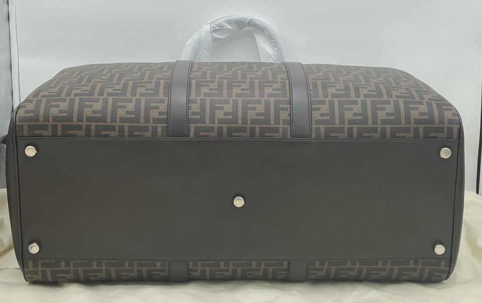 FENDI LARGE FF DUFFLE WEEKENDER TRAVEL TOTE LUGGAGE BOSTON BAG ...