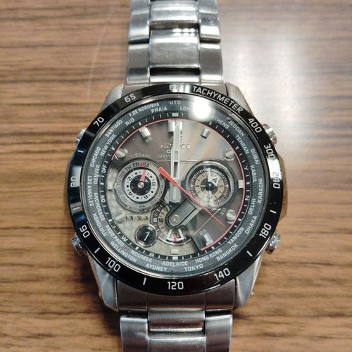 Casio EDIFICE Watch Waveceptor Solar Stainless Steel Chronograph ...