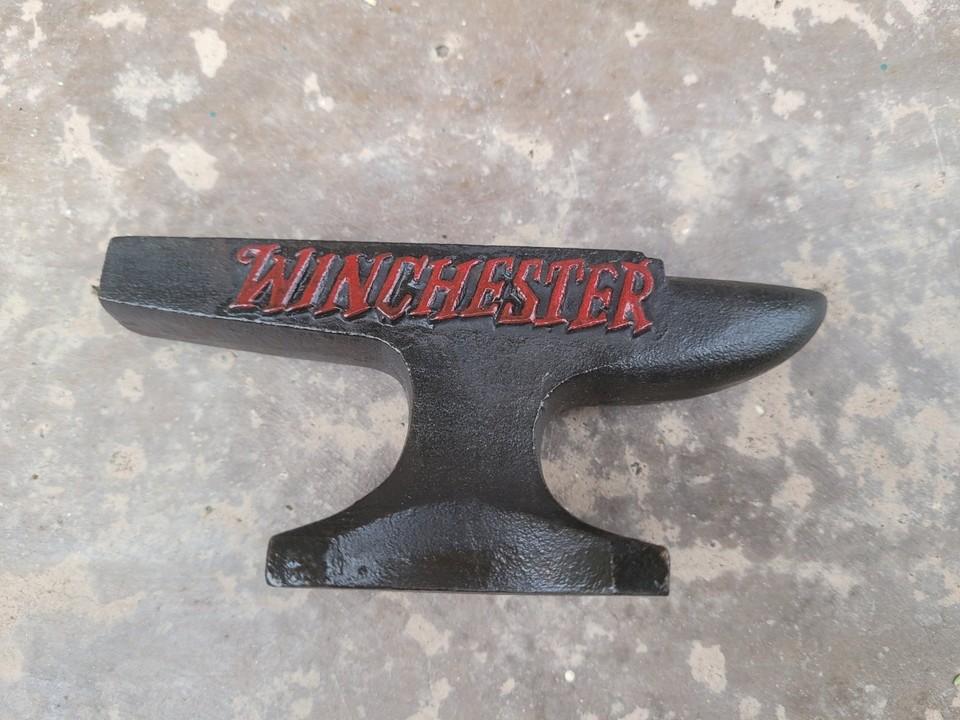 Winchester Rifles Anvil Cast Iron Gunsmith Gun Collector Paperweight ...