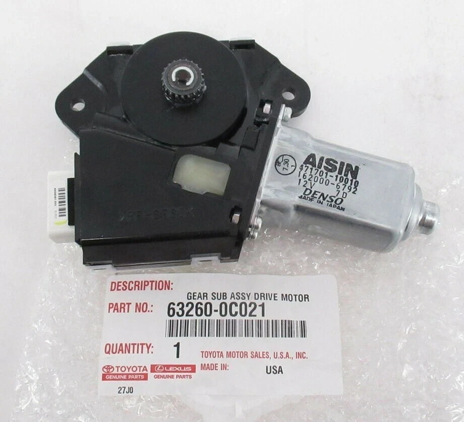 TOYOTA Genuine OEM TUNDRA SEQUOIA 2007-22 Sliding Sunroof Motor 63260 ...
