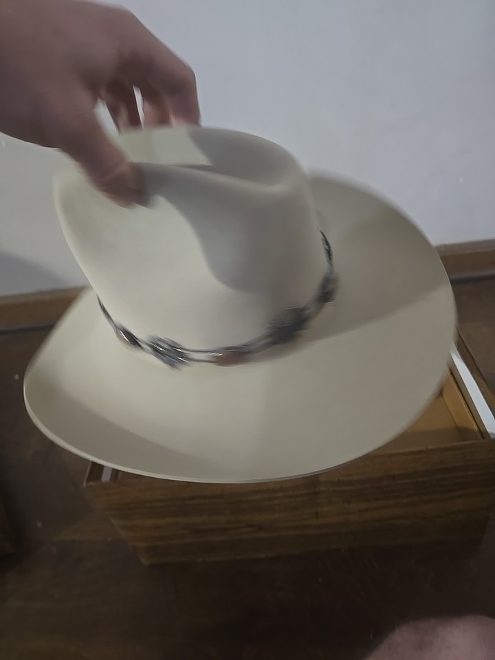 STETSON 4X Beaver 601 Silver belly Cowboy Hat - SIZE 6 7/8 E2060 Dillon ...