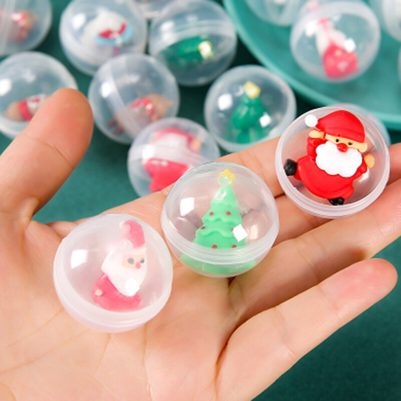 10pcs 32MM Transparent Plastic Surprise Ball Capsules Toy Blind Box ...