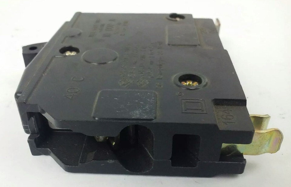 SQUARE D QOB110 CIRCUIT BREAKER, 1 POLE, 10 AMP, 120/240V, 10KA, 50 ...