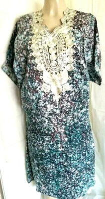 🥻Beautiful Tie Dye Multi-Color Traditional Dashiki One Size X-Small to ...