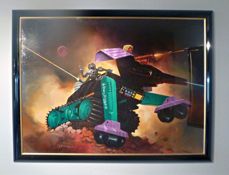 Vintage Frazetta Ken Kelly 7 Original Micronauts Microman Paintings Set ...