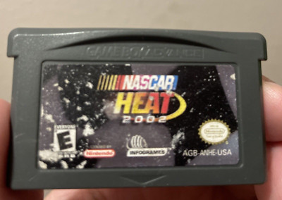 NASCAR HEAT 2002 GBA CARTRIDGE(Game Boy Advance) AUTHENTIC GAME TESTED ...